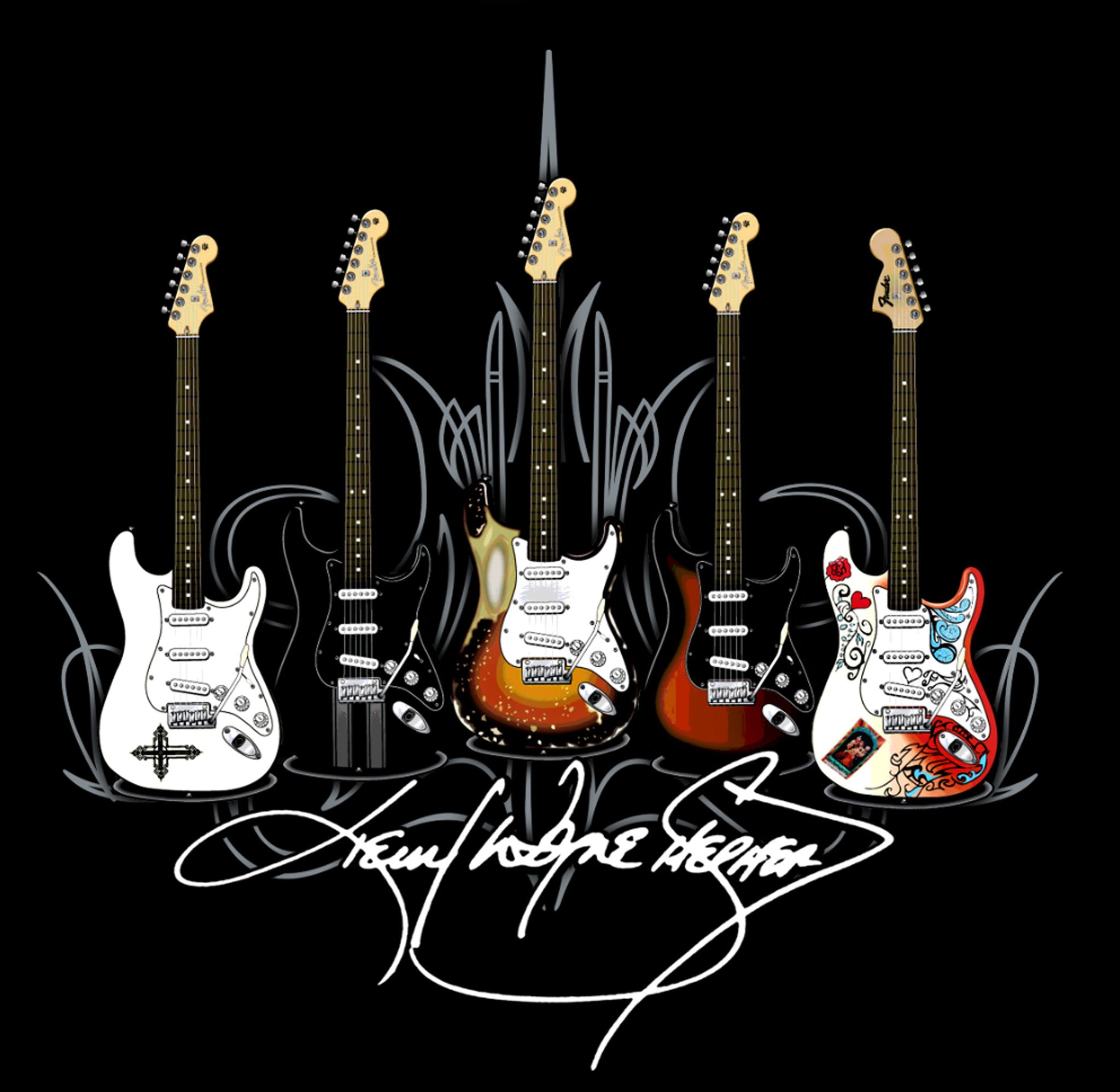 Multi Guitar T-Shirt – KENNY WAYNE SHEPHERD GEAR